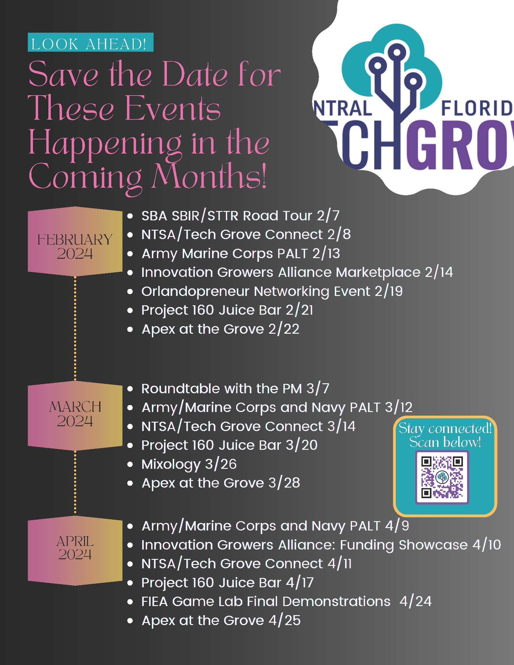 Upcoming Events | Central Florida Tech Grove